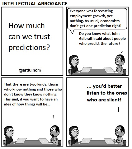 The arrogance of people who seek to predict the future - - Tibicon